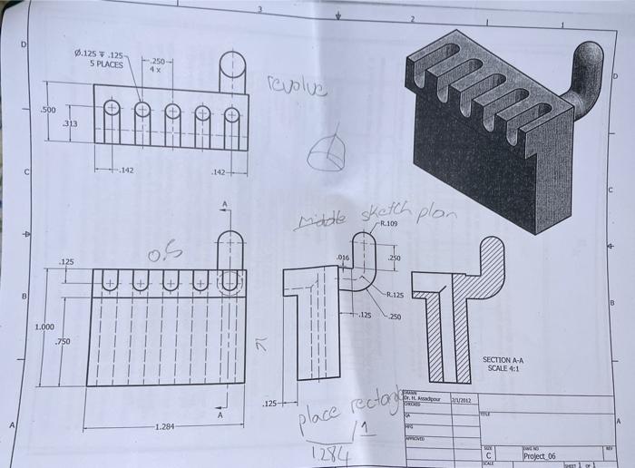 Solved can you please sketch and create an isometric then | Chegg.com