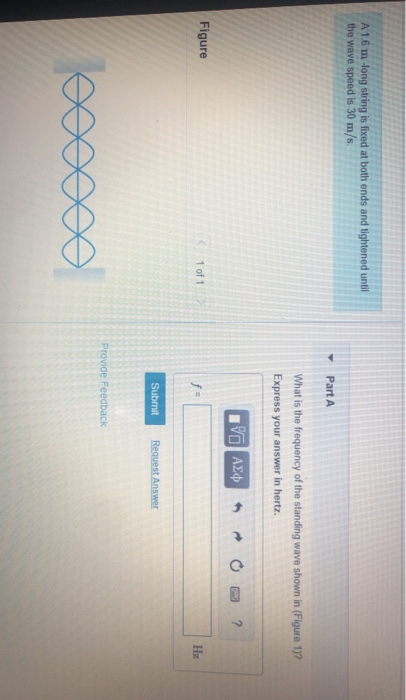 Solved A 1.6 m-long string is fixed at both ends and | Chegg.com
