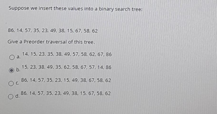 Solved Suppose we insert these values into a binary search | Chegg.com