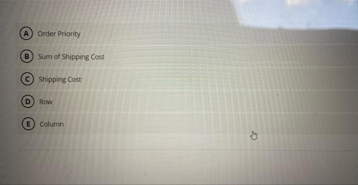Solved Sum of Shipping Cost Shipping Cost Sheet 3 Row | Chegg.com
