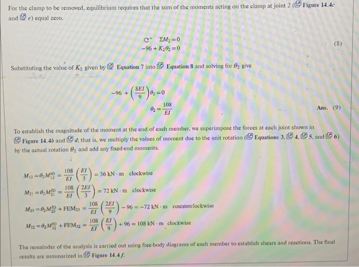 Solved Please use the general stiffness methods of Chapter | Chegg.com