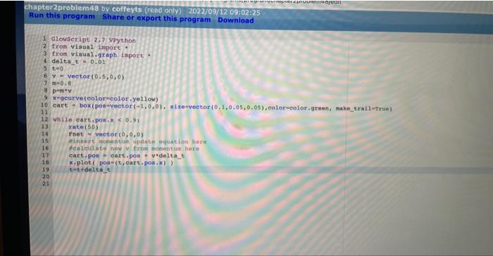 This code is an iterative model that predicts and | Chegg.com