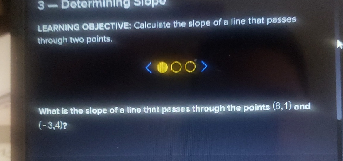Solved LEARNING OBJECTIVE: Calculate the slope of a line | Chegg.com