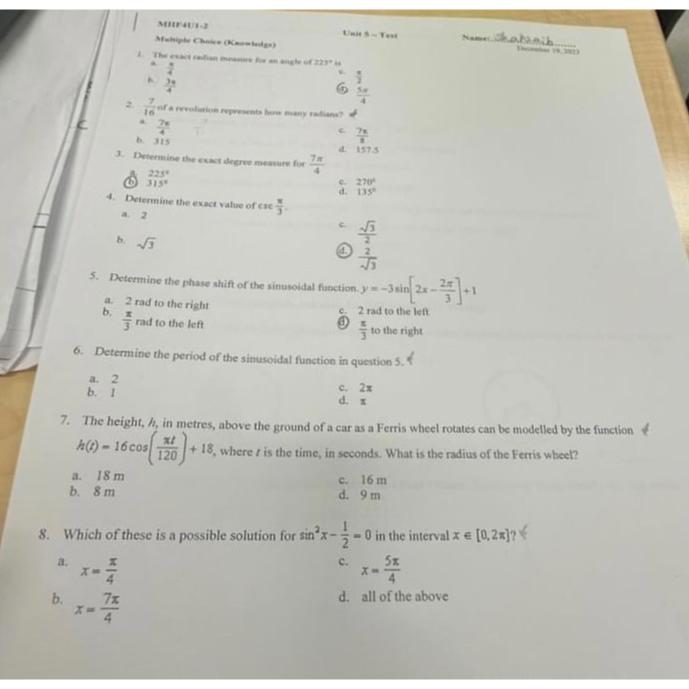 Solved Unats - ﻿TretNemer shakenib neiven isin27k4b. 4 | Chegg.com