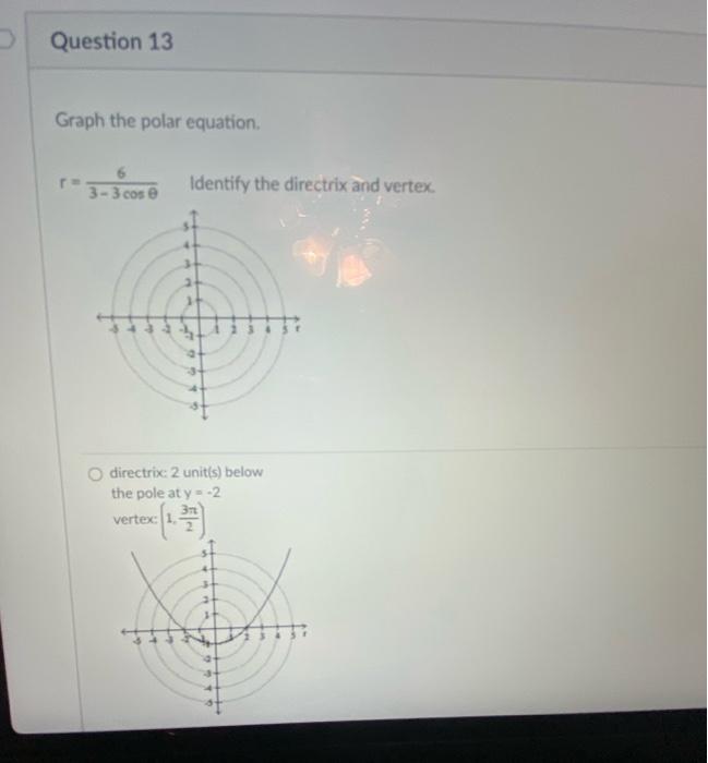 Solved Graph the polar equation. r=3−3cosθ6 Identify the | Chegg.com