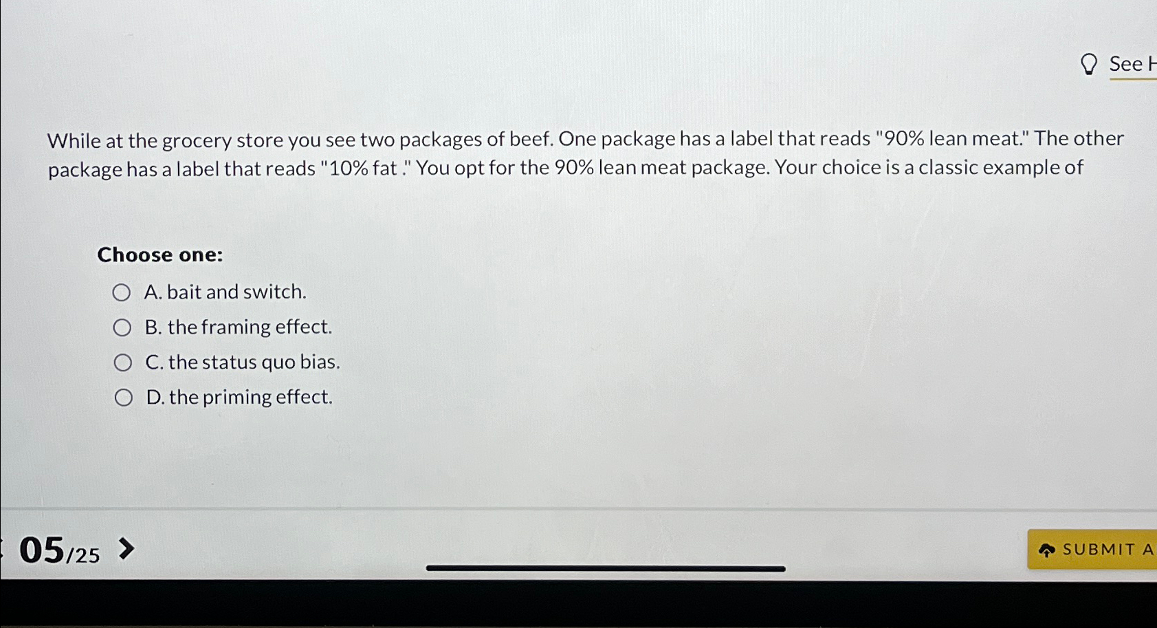 Solved SeeWhile at the grocery store you see two packages of | Chegg.com