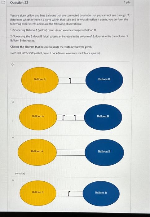 Solved Question 22 You are given yellow and blue balloons | Chegg.com