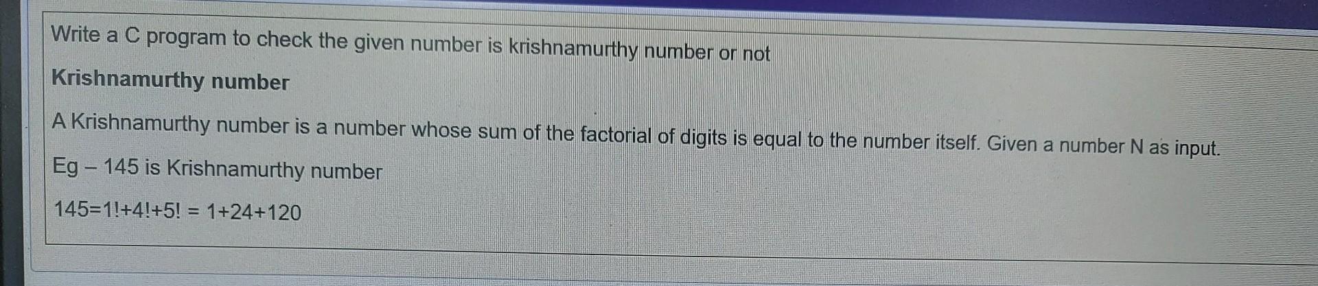 Solved Write a C program to check the given number is | Chegg.com