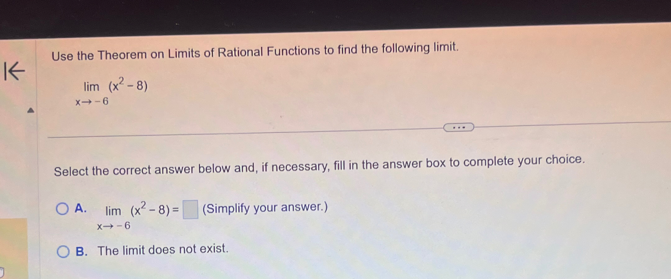 Solved Use the Theorem on Limits of Rational Functions to | Chegg.com