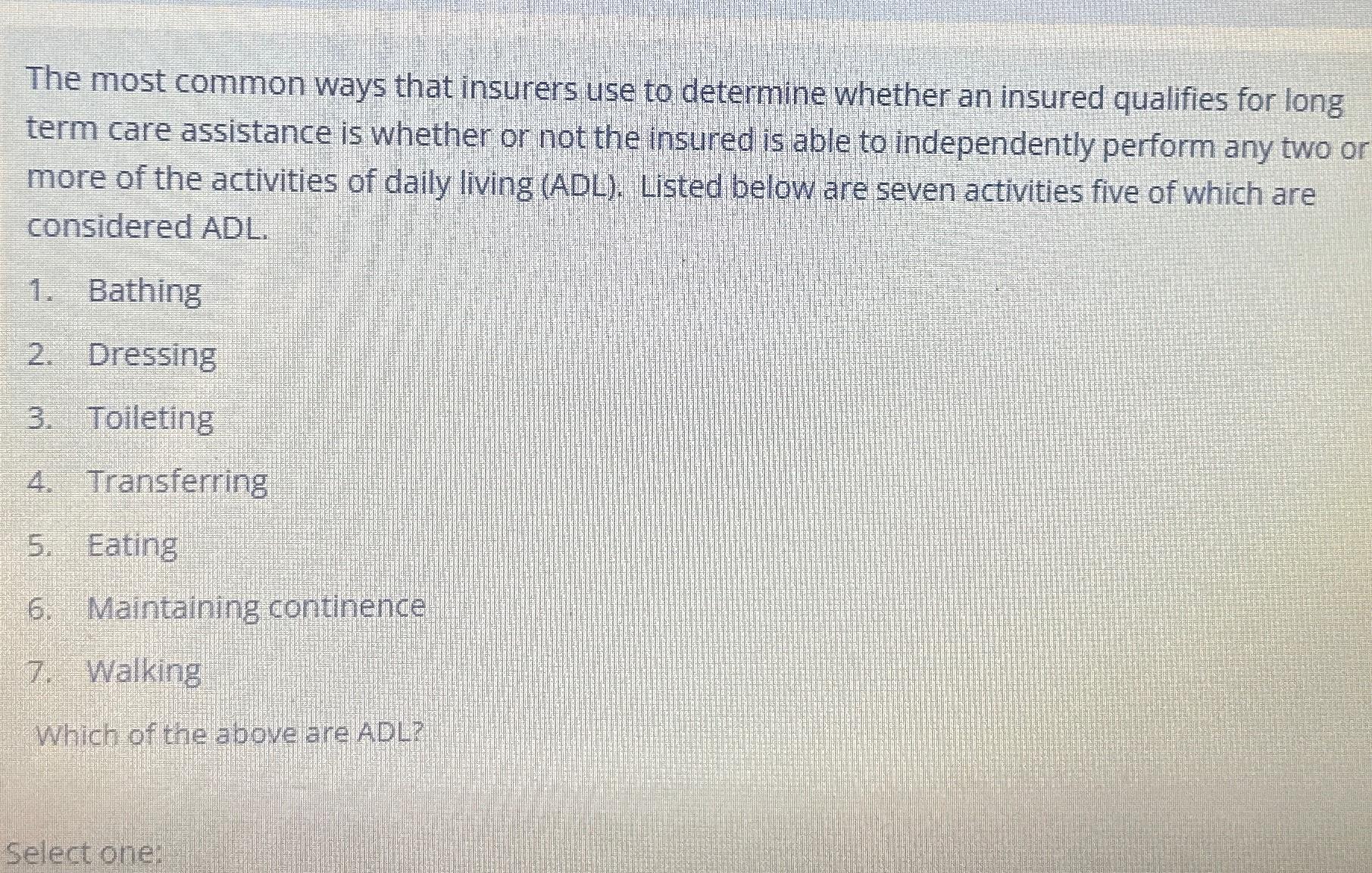 Solved The most common ways that insurers use to determine | Chegg.com