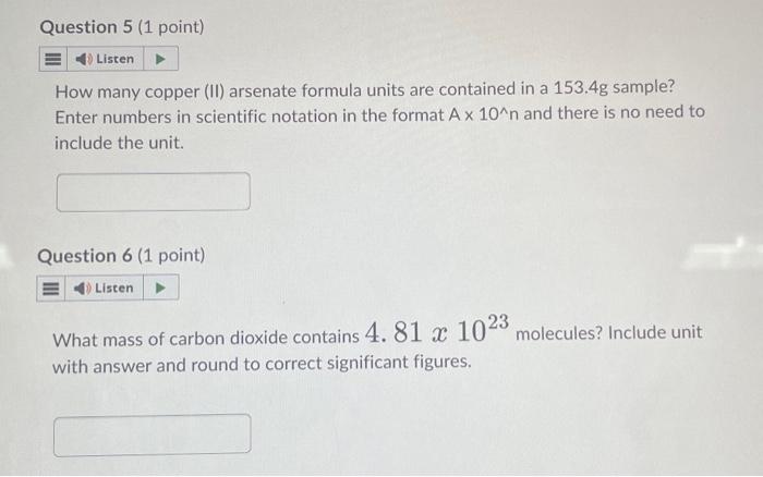 Solved How many copper (II) arsenate formula units are | Chegg.com