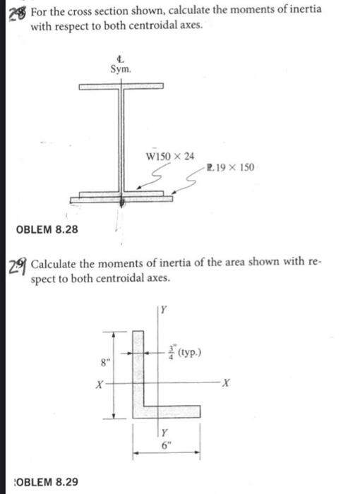 Solved 8.3 A structural steel wide-flange section is | Chegg.com