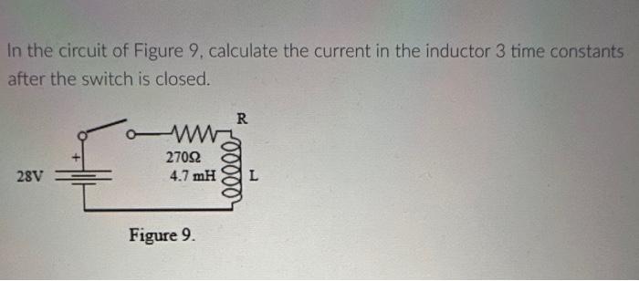 Solved In the circuit of Figure 9, calculate the current in | Chegg.com