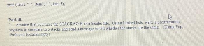 Solved 1. Using stack implementation, convert this infix | Chegg.com