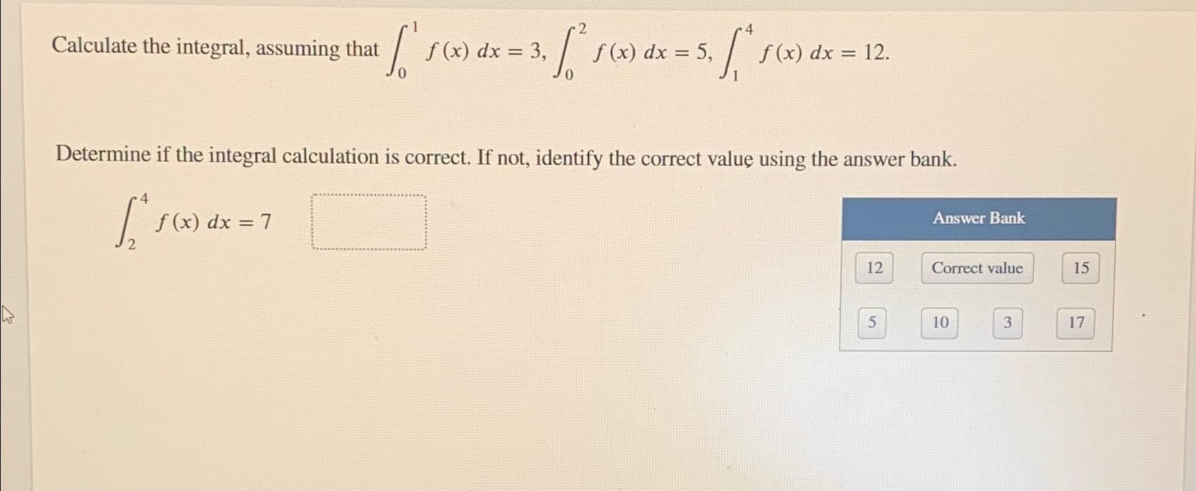 Solved Calculate the integral, assuming that | Chegg.com