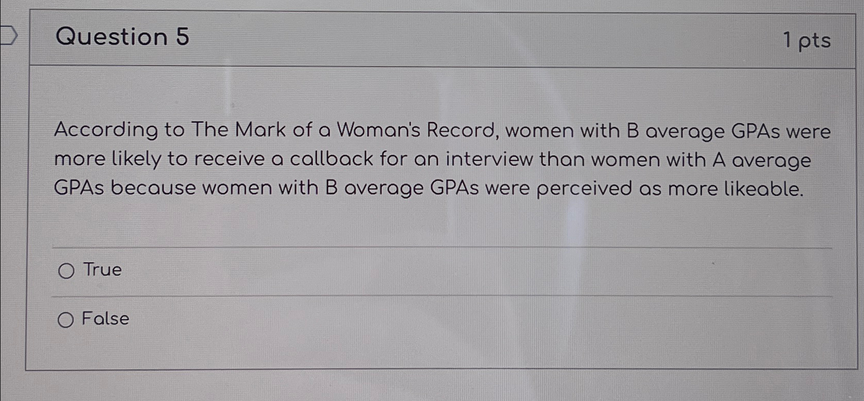 Solved Question 51 ﻿ptsAccording to The Mark of a Woman's | Chegg.com