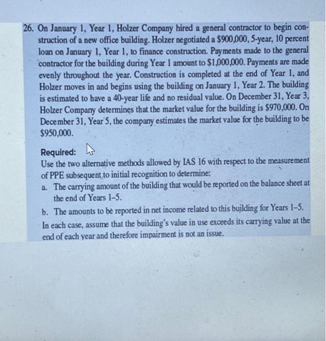 Solved 6. On January 1, Year 1, Holzer Company hired a | Chegg.com