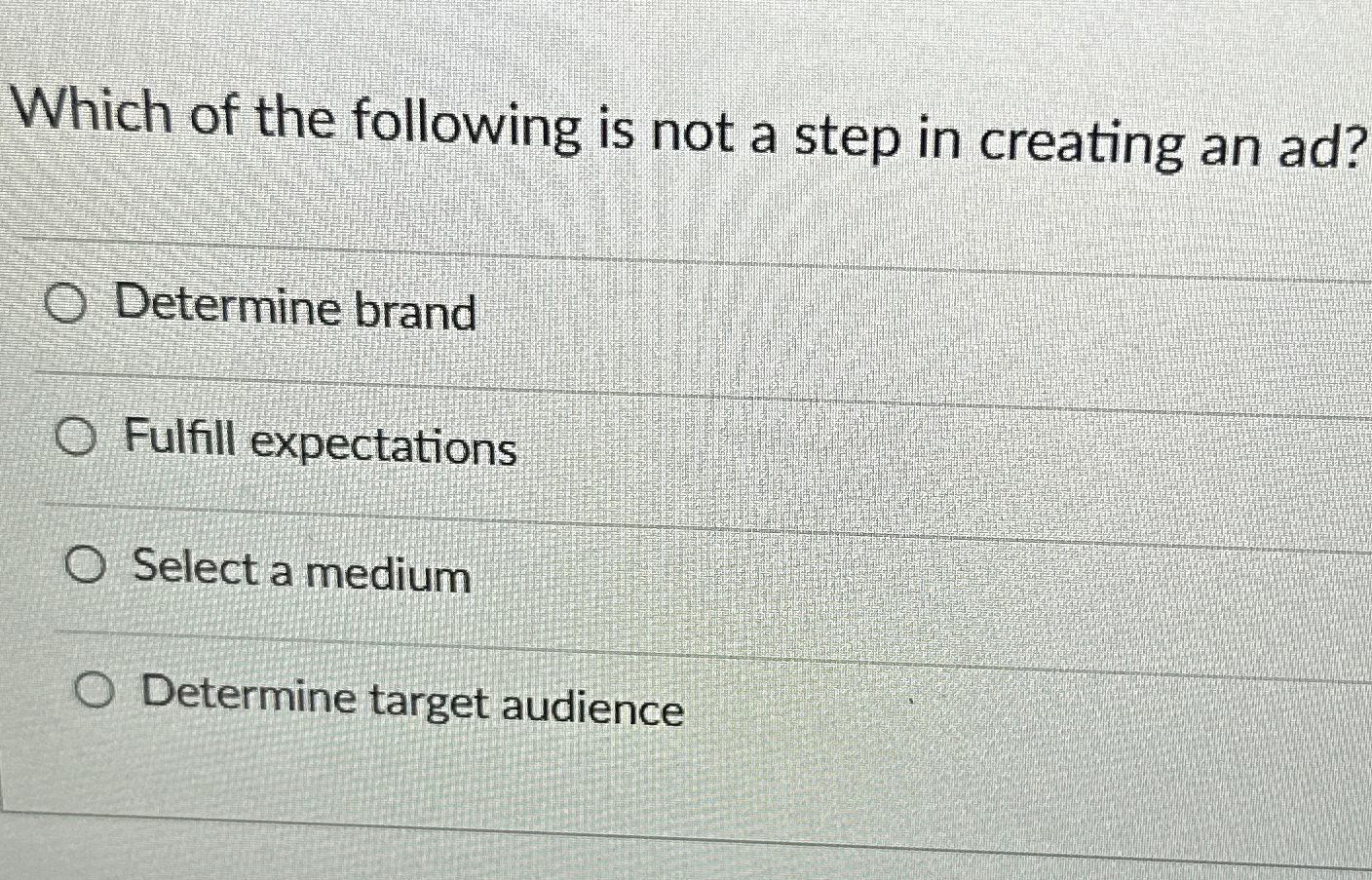 Solved Which of the following is not a step in creating an | Chegg.com