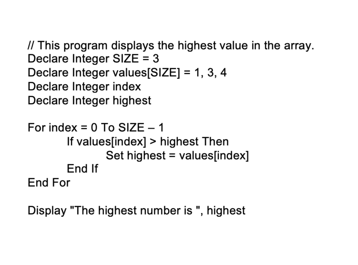 Solved Wheres the error in this pseudocode and how do I fix? | Chegg.com