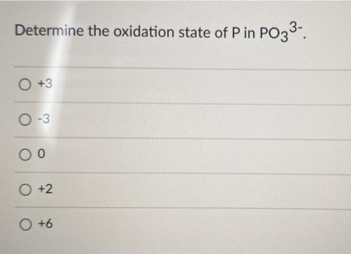 Solved Determine the oxidation state of fluorine in F2. O +2 | Chegg.com