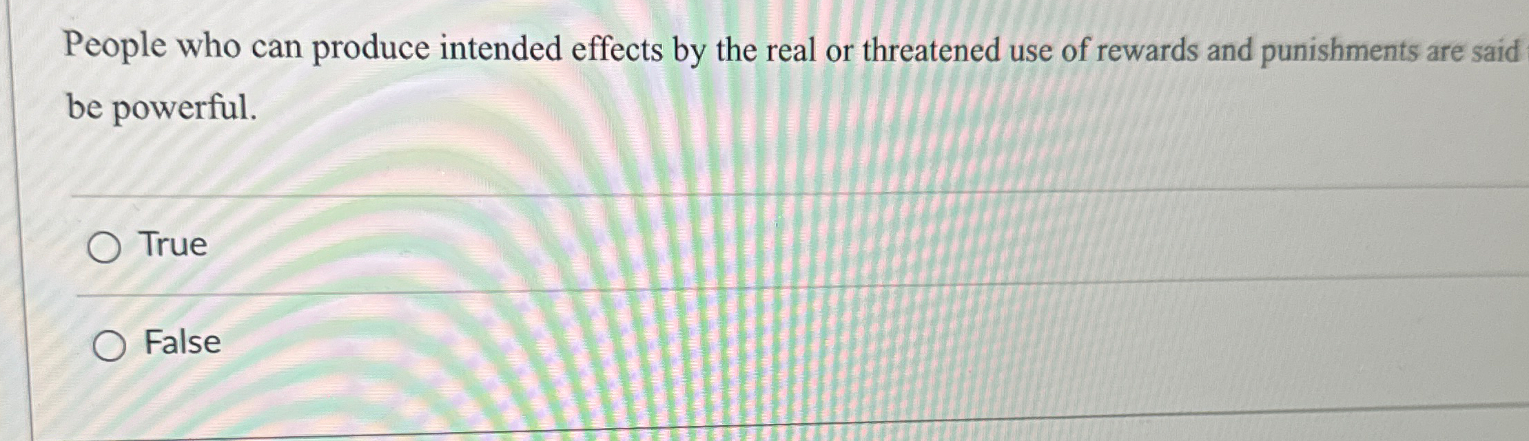 Solved People who can produce intended effects by the real | Chegg.com