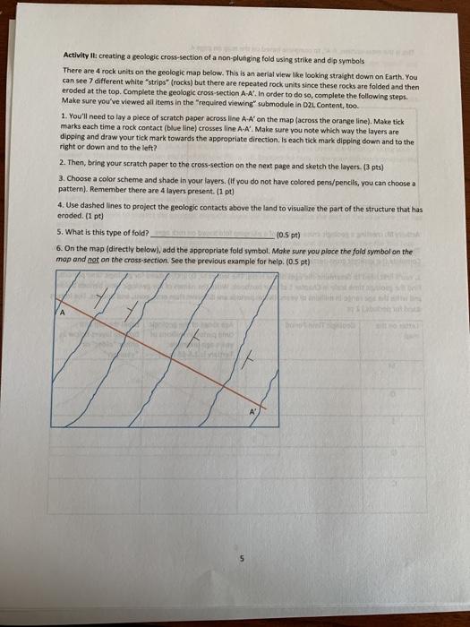 Solved Lab Crustal Deformation Faults and Folds) Name | Chegg.com