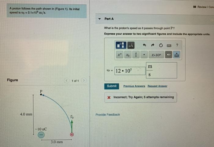 Solved Review I Can A proton follows the path shown in | Chegg.com