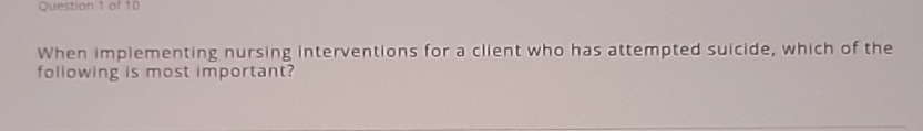 Solved When implementing nursing interventions for a client | Chegg.com