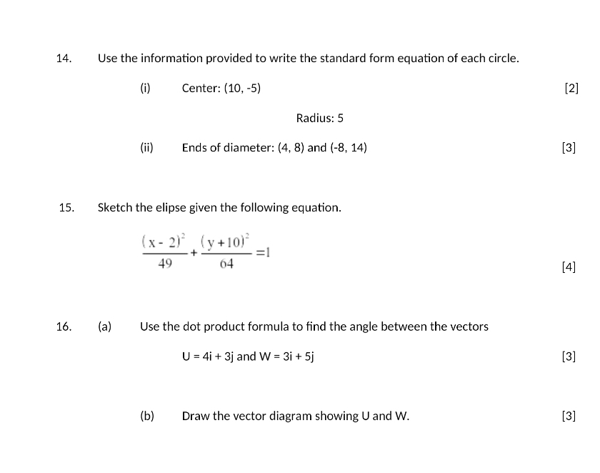 Solved Use the information provided to write the standard | Chegg.com