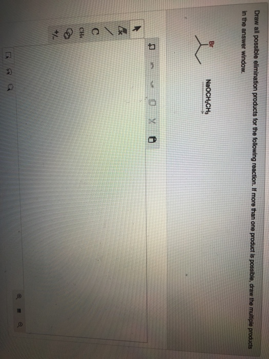 Solved Draw all possible elimination products for the | Chegg.com