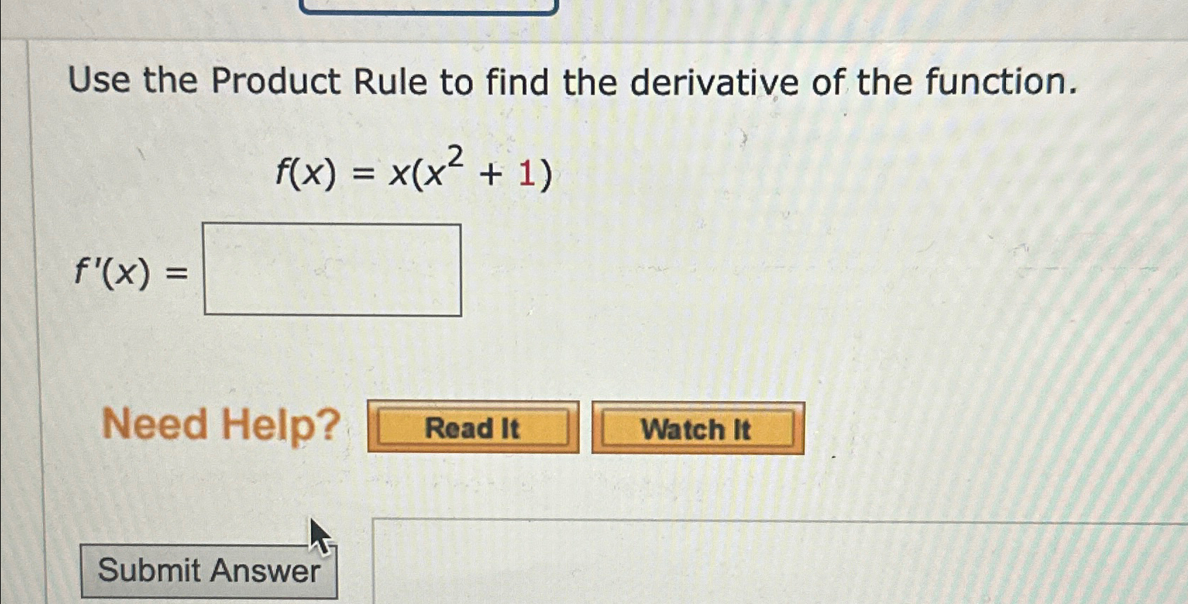 Solved Use the Product Rule to find the derivative of the | Chegg.com