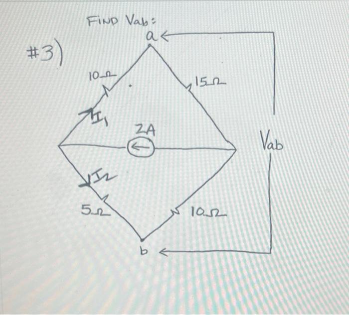 Solved Find Vab: \#3) | Chegg.com