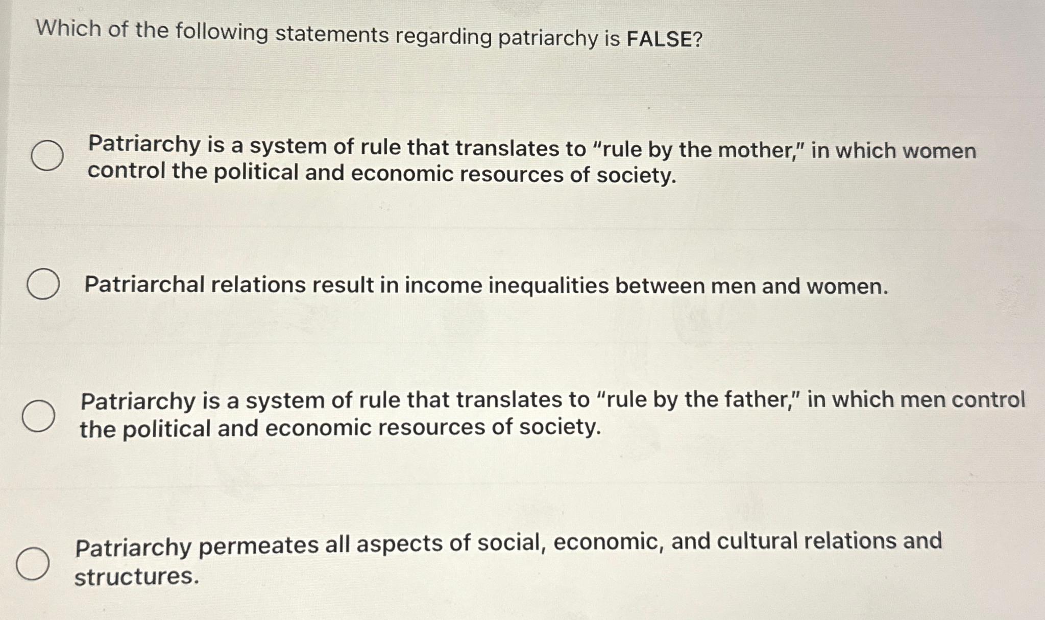 Solved Which of the following statements regarding | Chegg.com