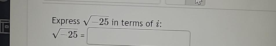 Solved Express -252 ﻿in terms of i ﻿:-252= | Chegg.com