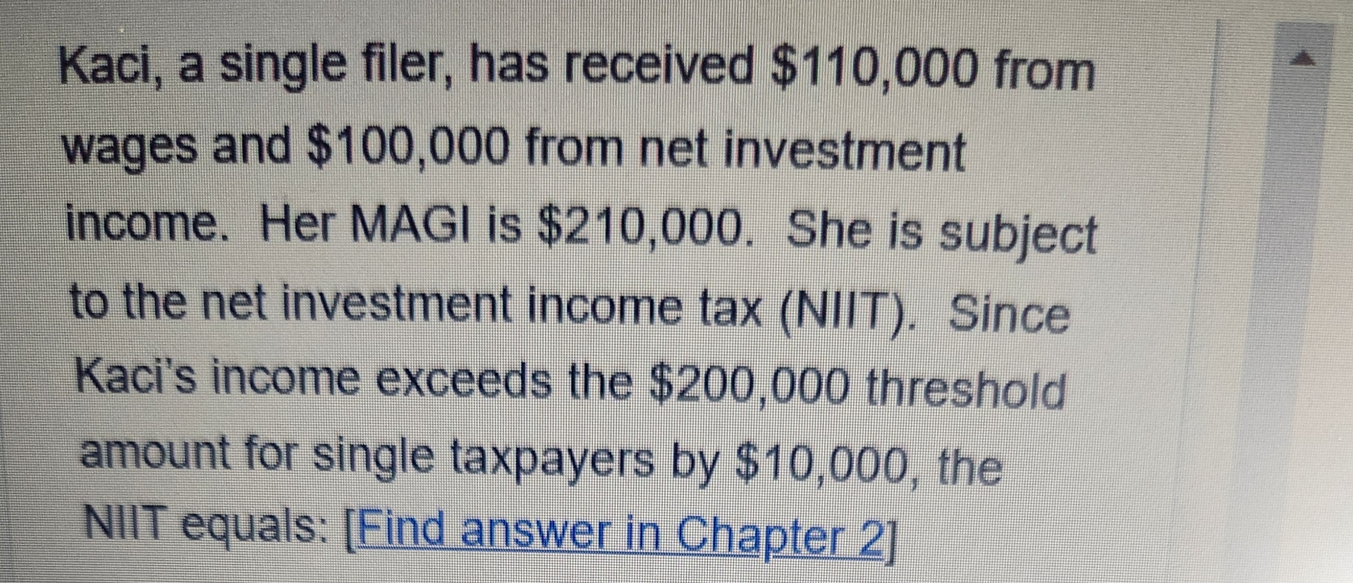 Solved Kaci, a single filer, has received $110,000 ﻿from | Chegg.com