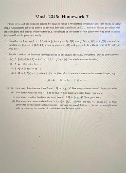 Solved Please write out all solutions (either by hand or | Chegg.com