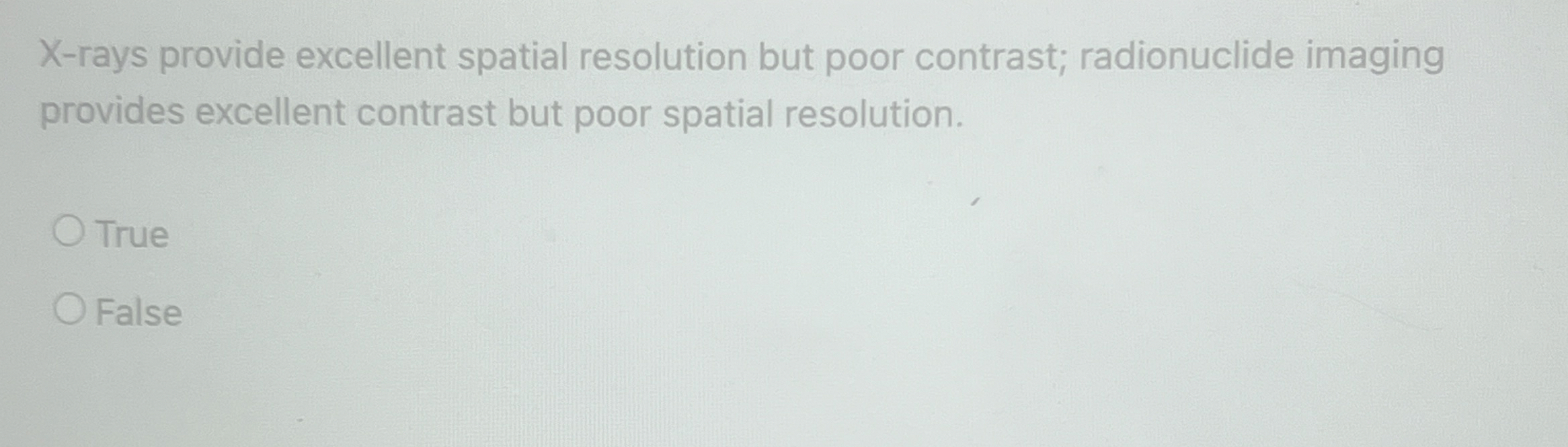 Solved X-rays provide excellent spatial resolution but poor | Chegg.com