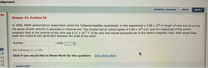 Solved ssignment PRINTER VERSION « BACK NEXT CES Chapter 22, | Chegg.com