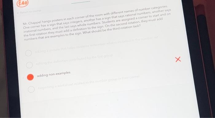 Solved Mr. Chappel hangs posters in each corner of the room | Chegg.com