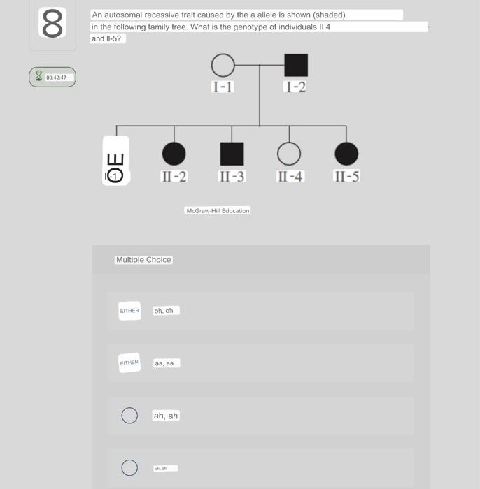 Solved An autosomal recessive trait caused by the a allele | Chegg.com