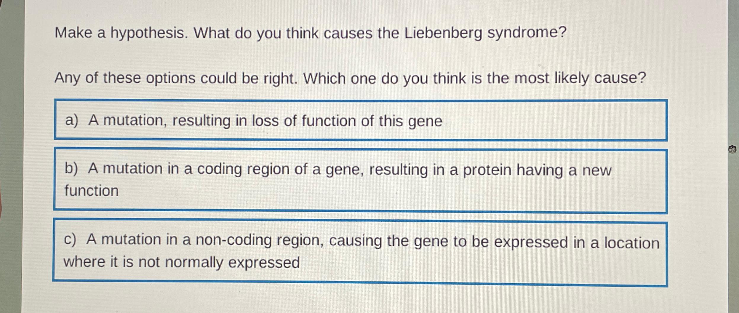 Solved Make a hypothesis. What do you think causes the | Chegg.com