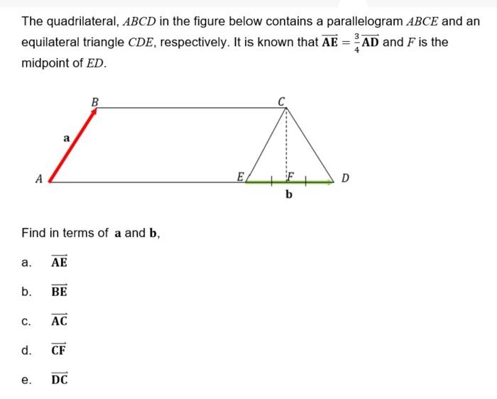 Solved The quadrilateral, ABCD in the figure below contains | Chegg.com