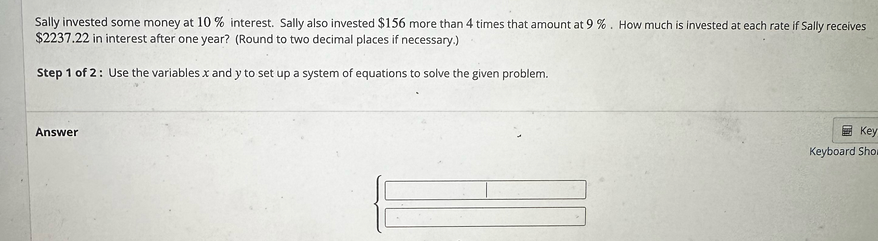 Solved Sally invested some money at 10% ﻿interest. Sally | Chegg.com