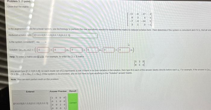 Solved Problem 5. (1 point) Given that the matro. | Chegg.com
