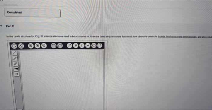 Solved 0) ๑๐๐ 00000000e Lewis structure for IO4∗,32 valence | Chegg.com