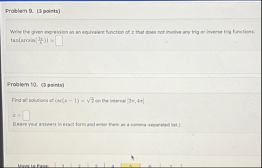 Solved Problem 9. (3 ﻿points)Write the given expression as | Chegg.com