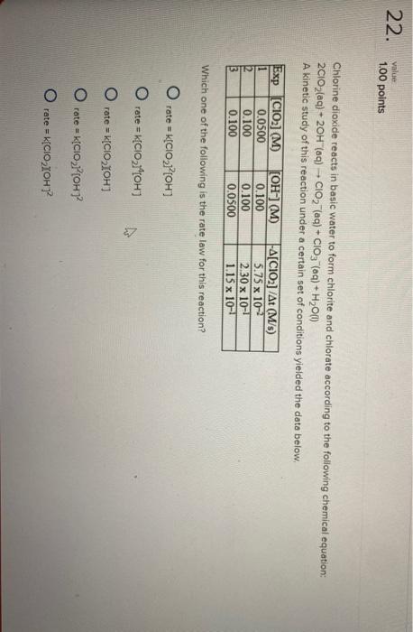Solved 100 points A gos evolved during the formentation of | Chegg.com