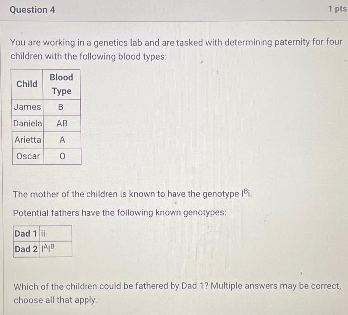 Solved You are working in a genetics lab and are tasked with | Chegg.com