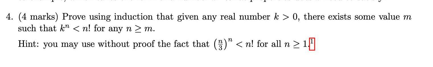 Solved 4. (4 marks) Prove using induction that given any | Chegg.com