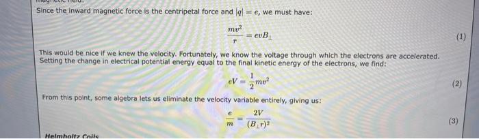 Solved Derivation of Eq. (3): Basic physics principles: | Chegg.com